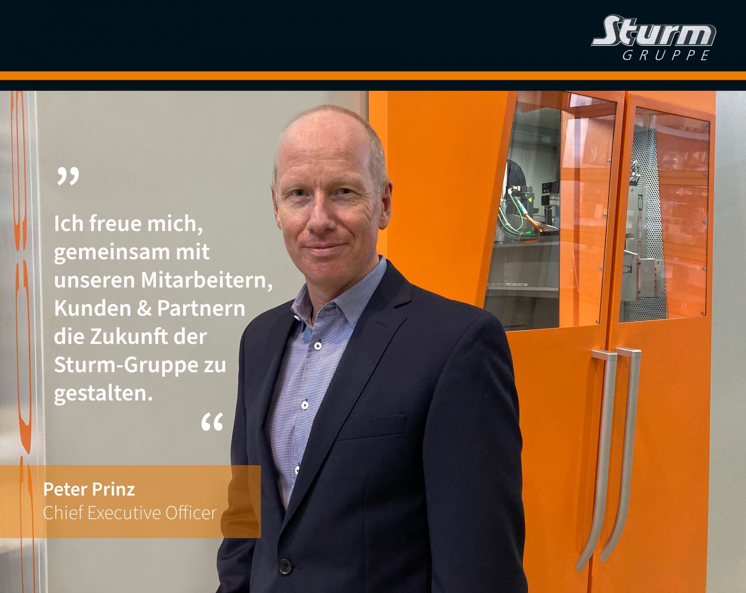 We warmly welcome our new CEO, Peter Prinz! – Sturm-Gruppe